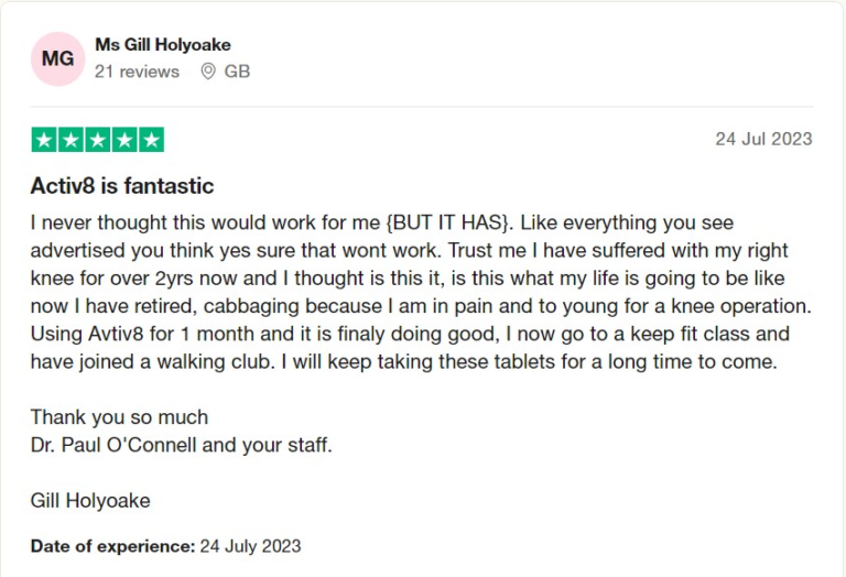 Activ8 Joint Complete: See Real Reviews – Physical Nutrition Blog